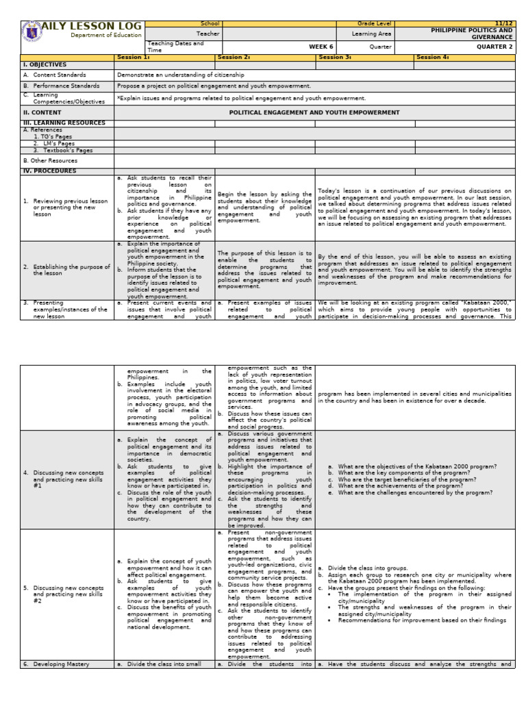 PPG Q2 WEEK8 | PDF | Empowerment | Learning