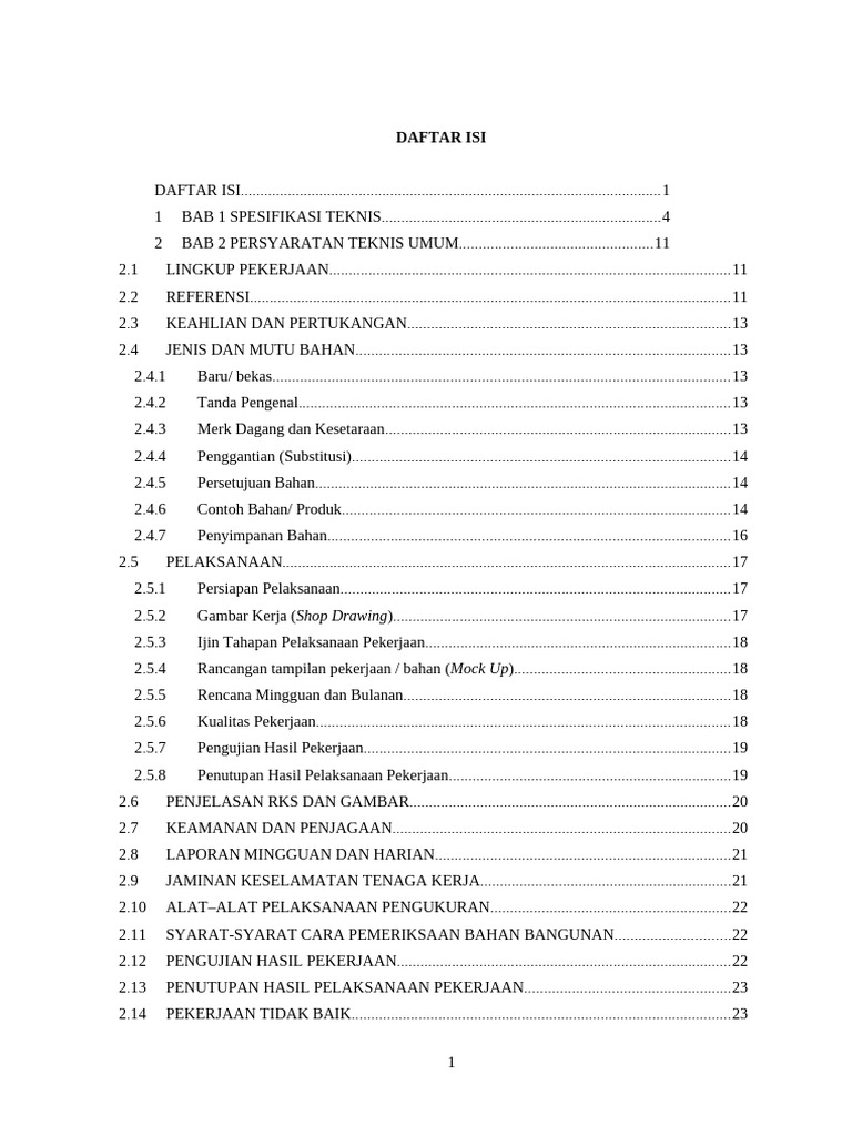Spesifikasi & Persyaratan Teknis Proyek | PDF