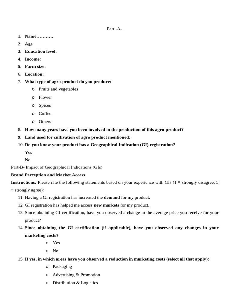 Draft Questionnaire Producer | PDF | Brand | Competitive Advantage