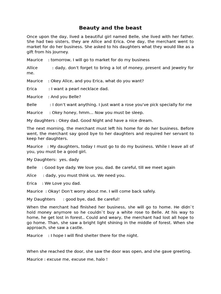 Beauty and the beast | PDF