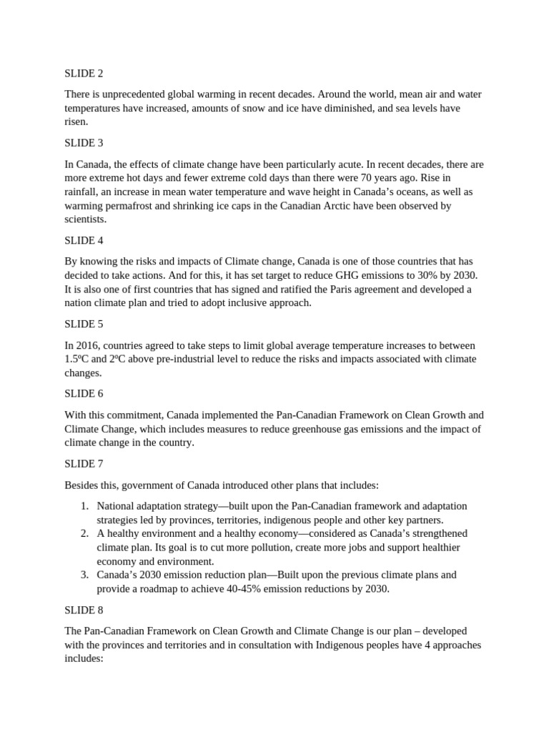 script copy | PDF | Climate Change | Environment