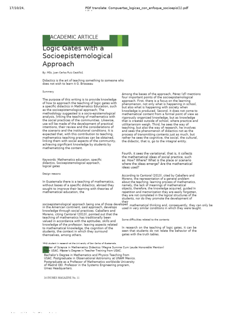 Compuertas - Logicas en Ingles | PDF | Knowledge | Thought