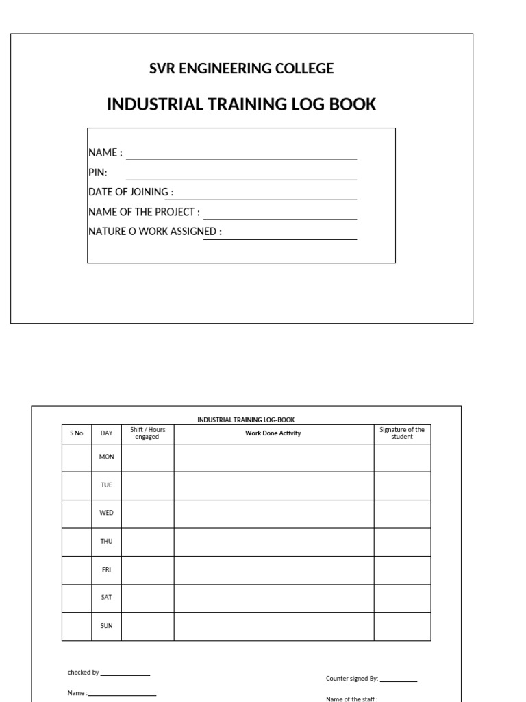 Industrial Training | PDF