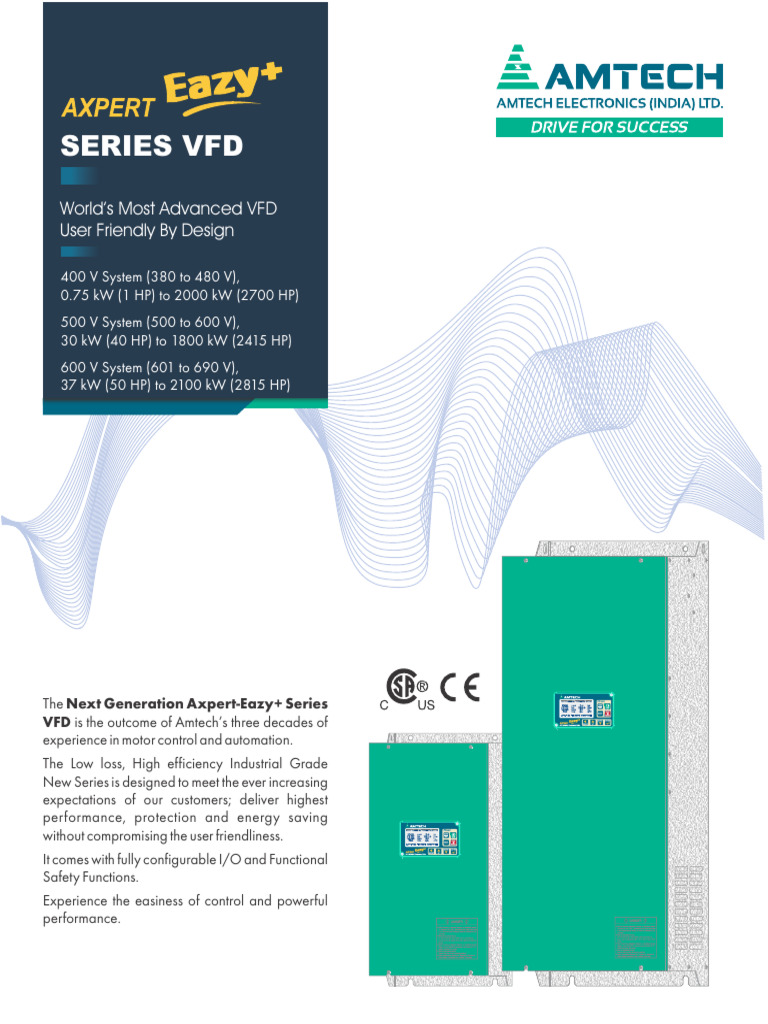 Axpert Eazy Plus Series Vfd | PDF | Programmable Logic Controller | Computer Engineering