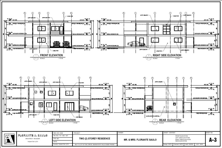 A 3 Elevations Pdf