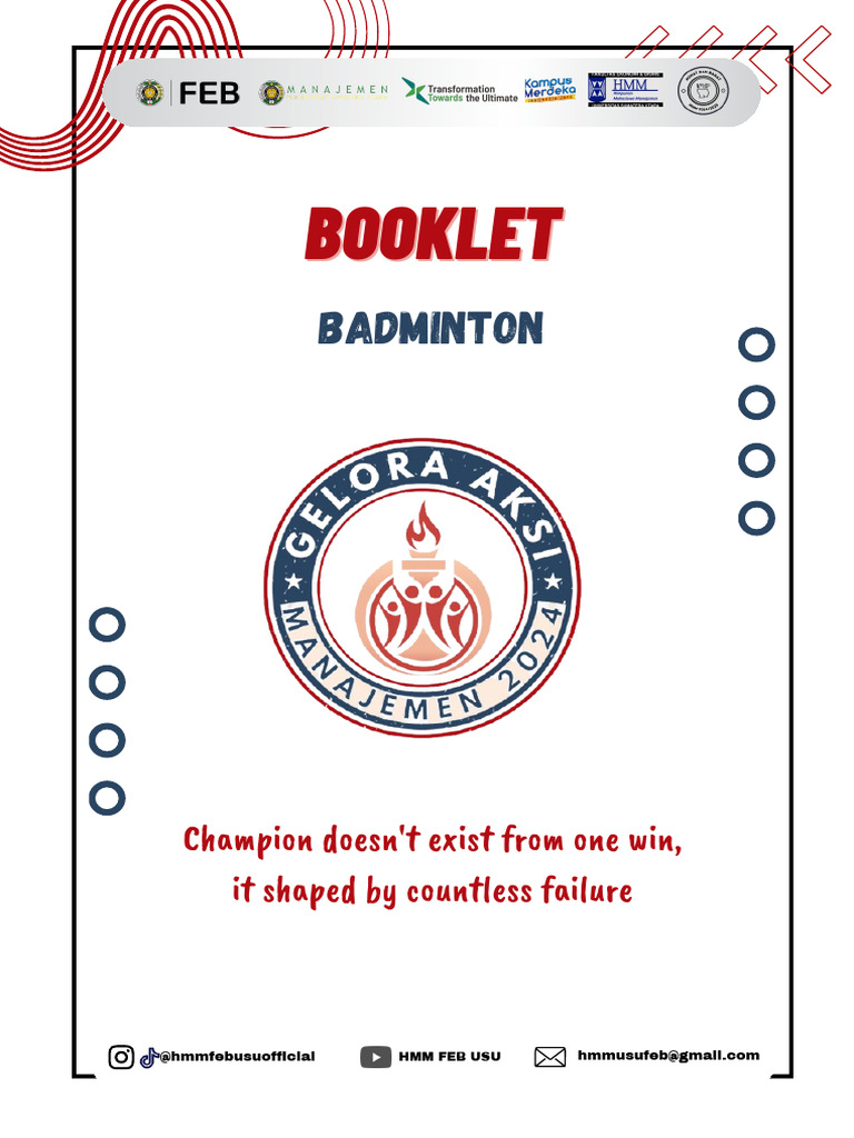 Booklet Badminton Gelora 2024 | PDF