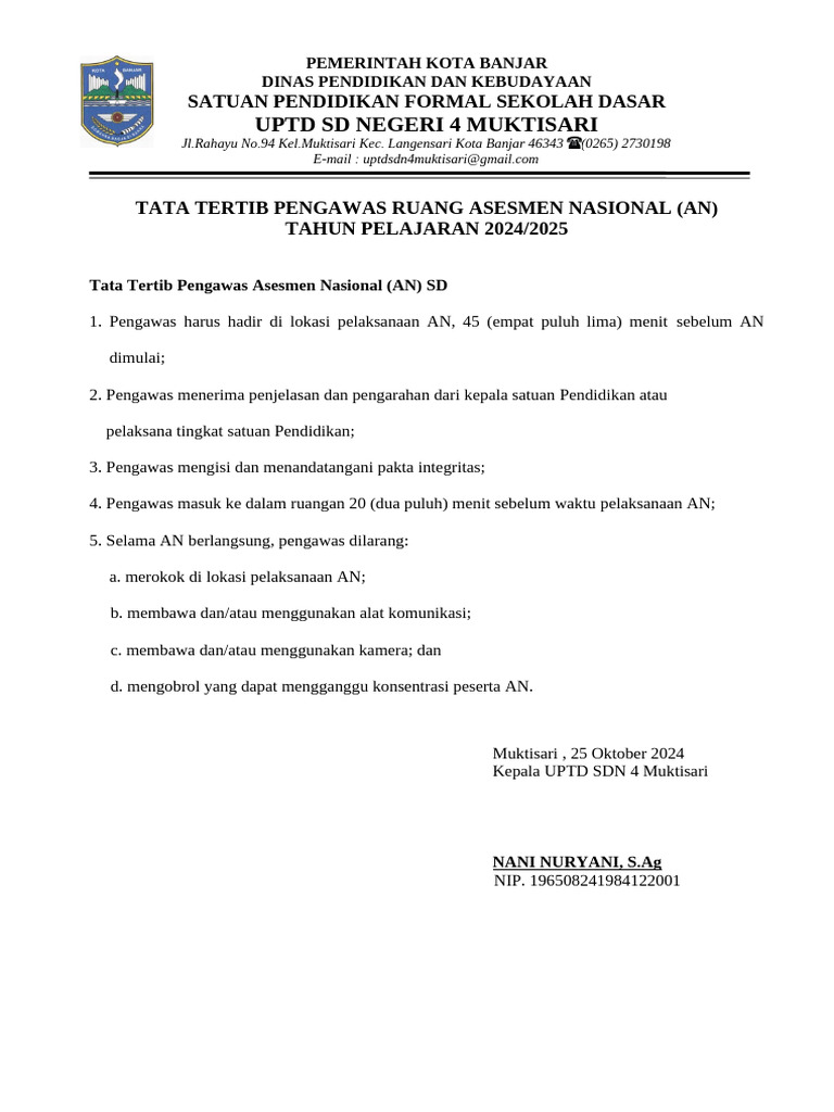 Tata Tertib An 2024 | PDF