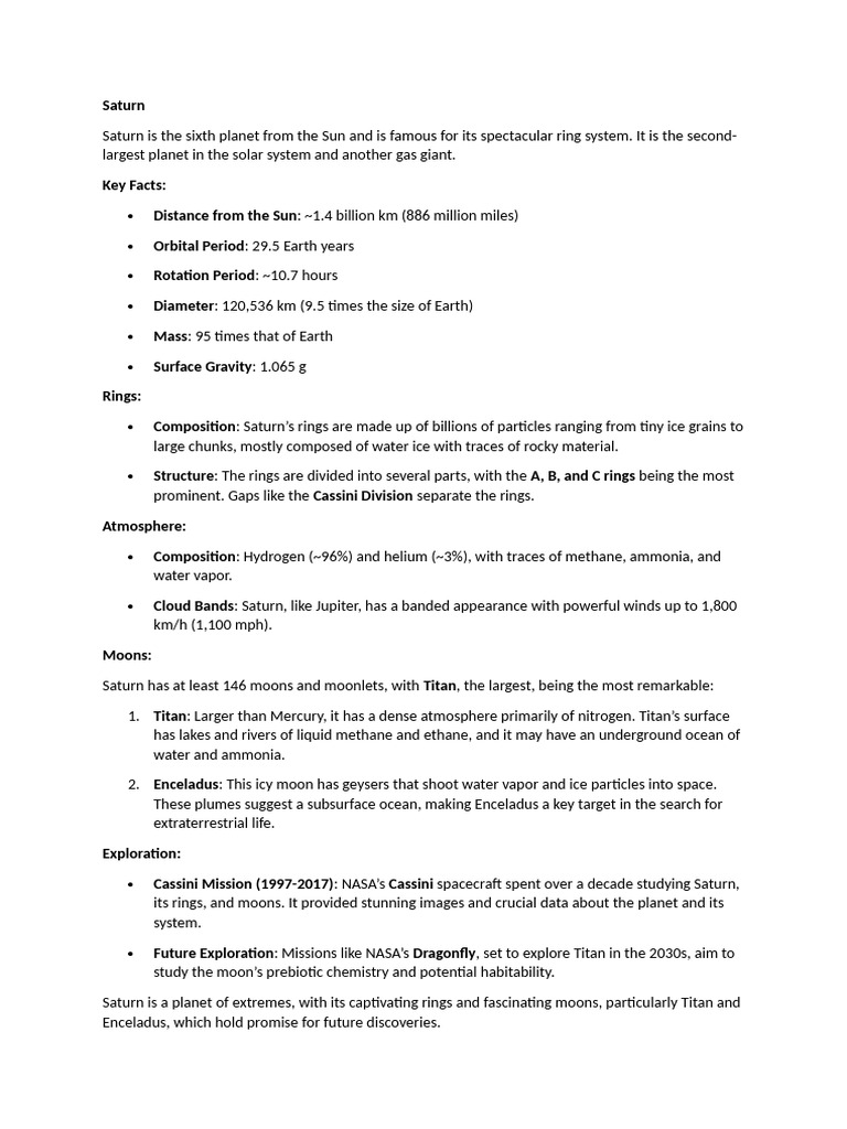 Saturn Pdf