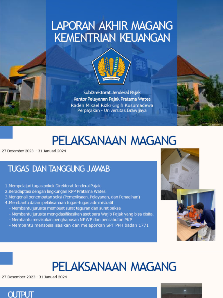 Laporan Magang Kemenkeu | PDF
