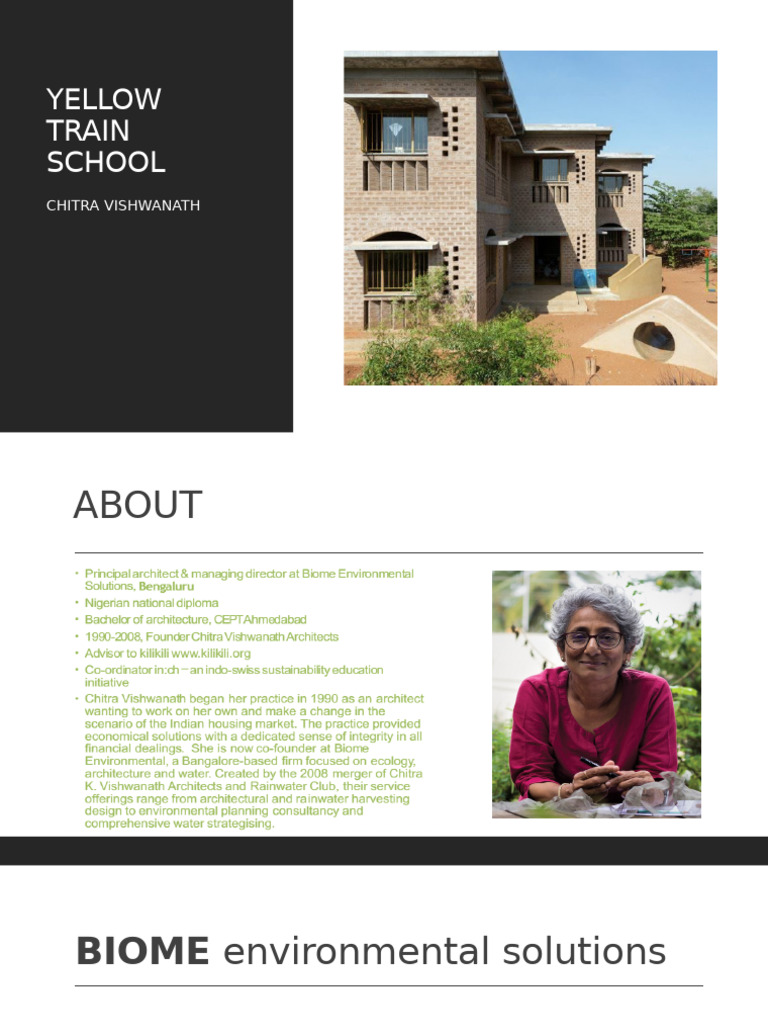 Yellow Train School: Eco-Friendly Design | PDF