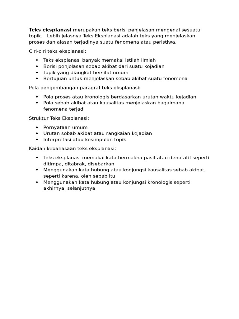 Teks Eksplanasi Kelas11 | PDF | Seni & Disiplin Bahasa