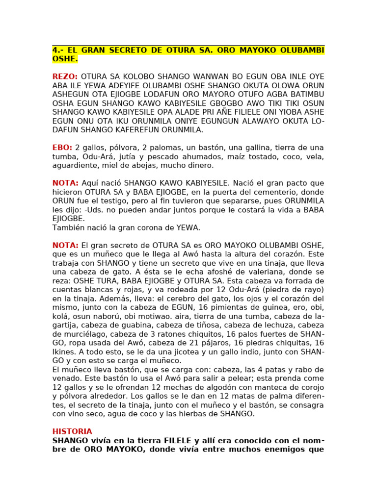 Babalawos Dice Ifa Victor Bentancour | PDF | Estudios de idiomas ...