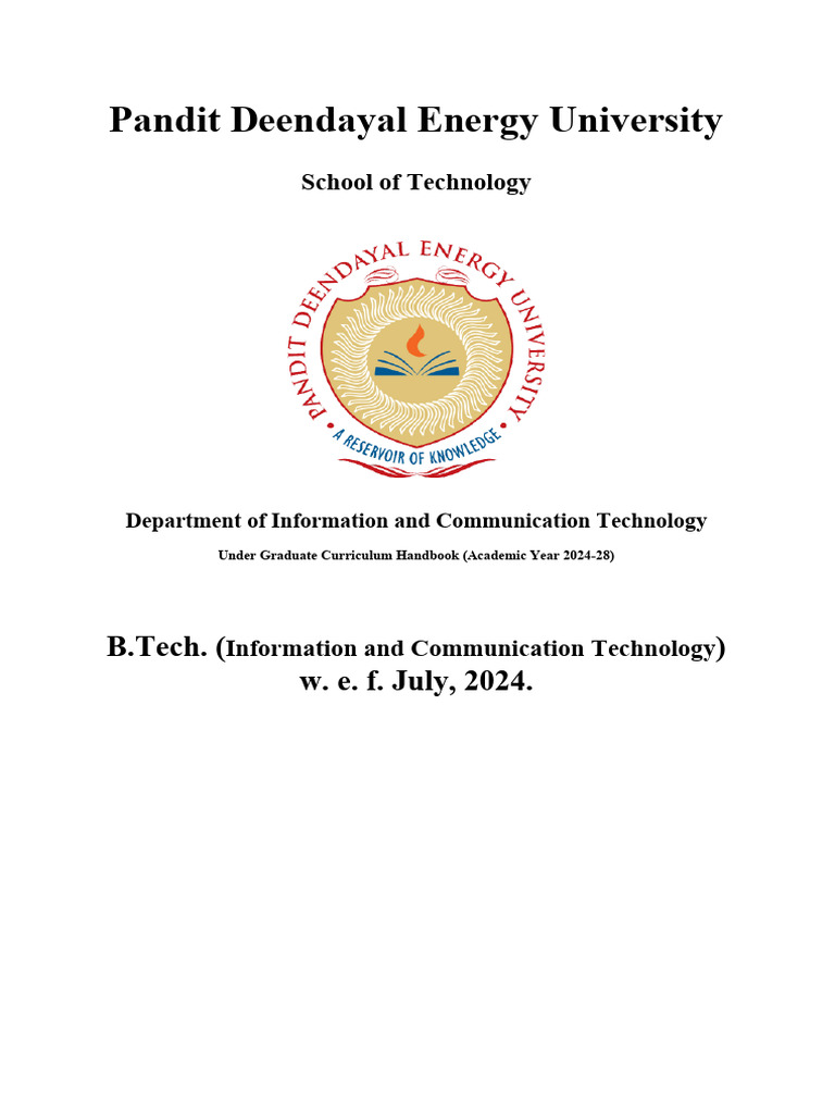 B. Tech ICT Booklet V4 | PDF | Control Flow | Rectifier