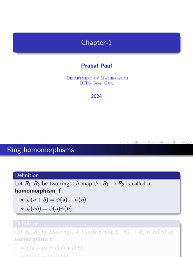 Cryptography Ring Theory-II | PDF | Ring (Mathematics) | Field ...