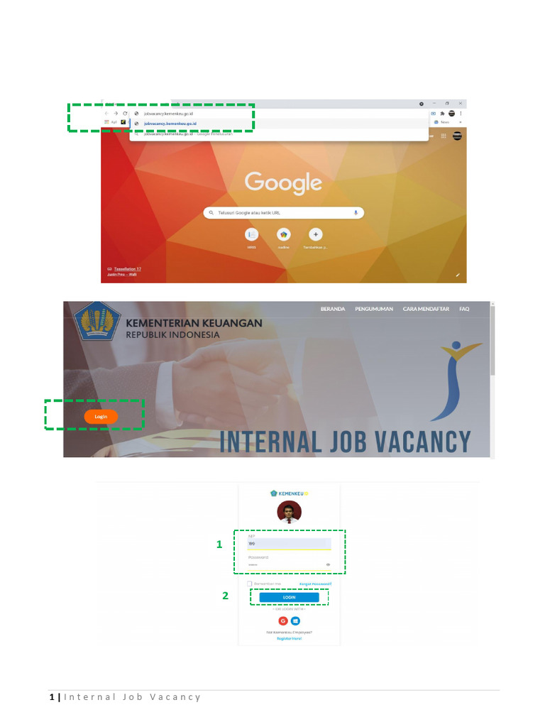 Panduan Mendaftar Seleksi Internal 2023 - 1 | PDF | Karier & Perkembangan