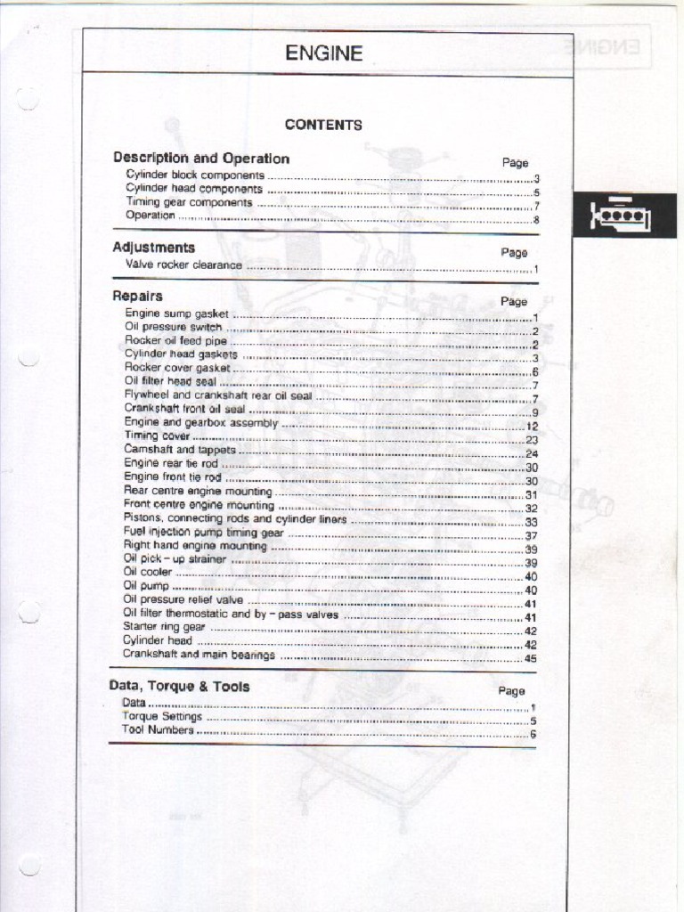 Service-Manual Engine 2 | PDF