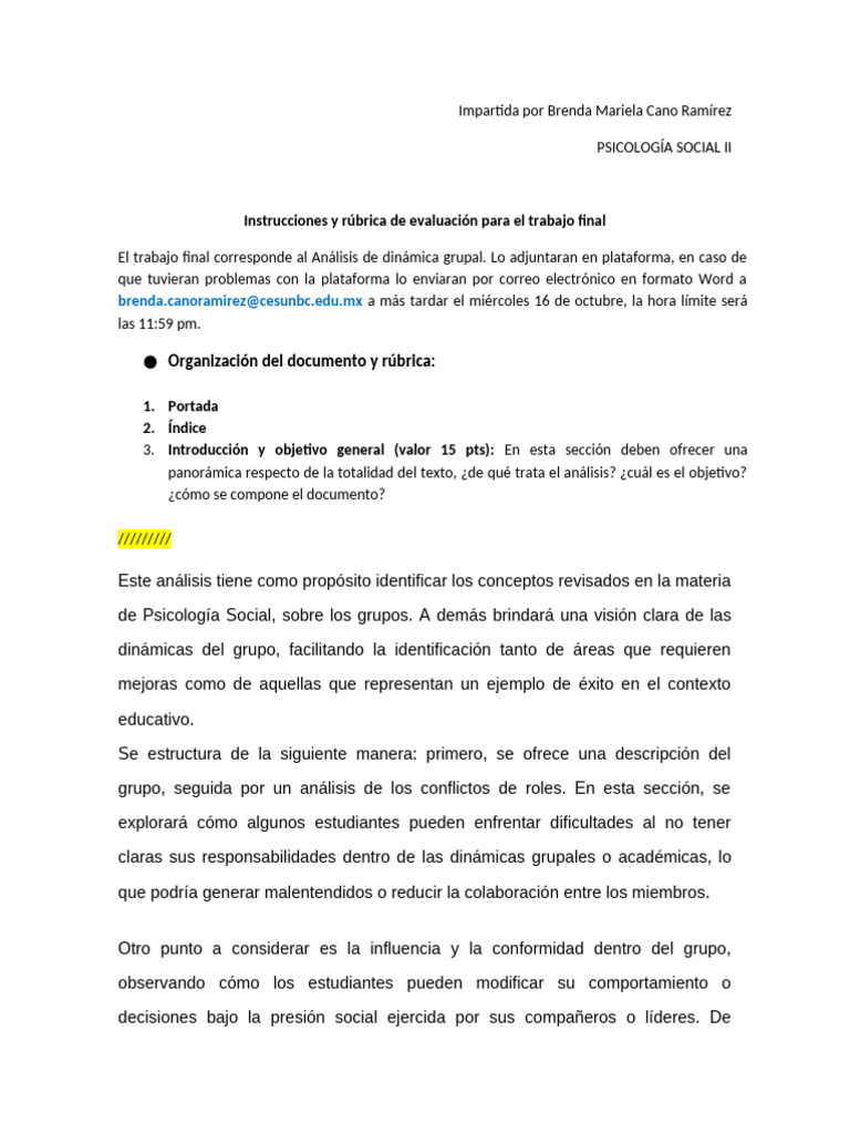 avance_gaby | PDF | Sicología | Psicología Social