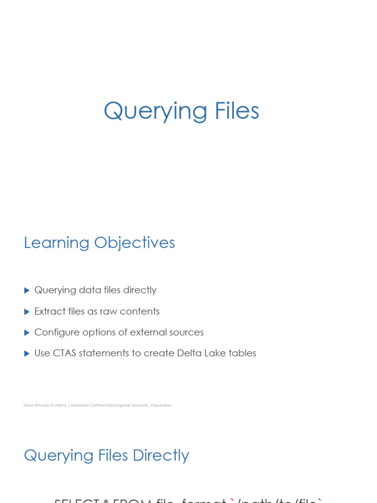 Querying Files | PDF | Computer File | Comma Separated Values