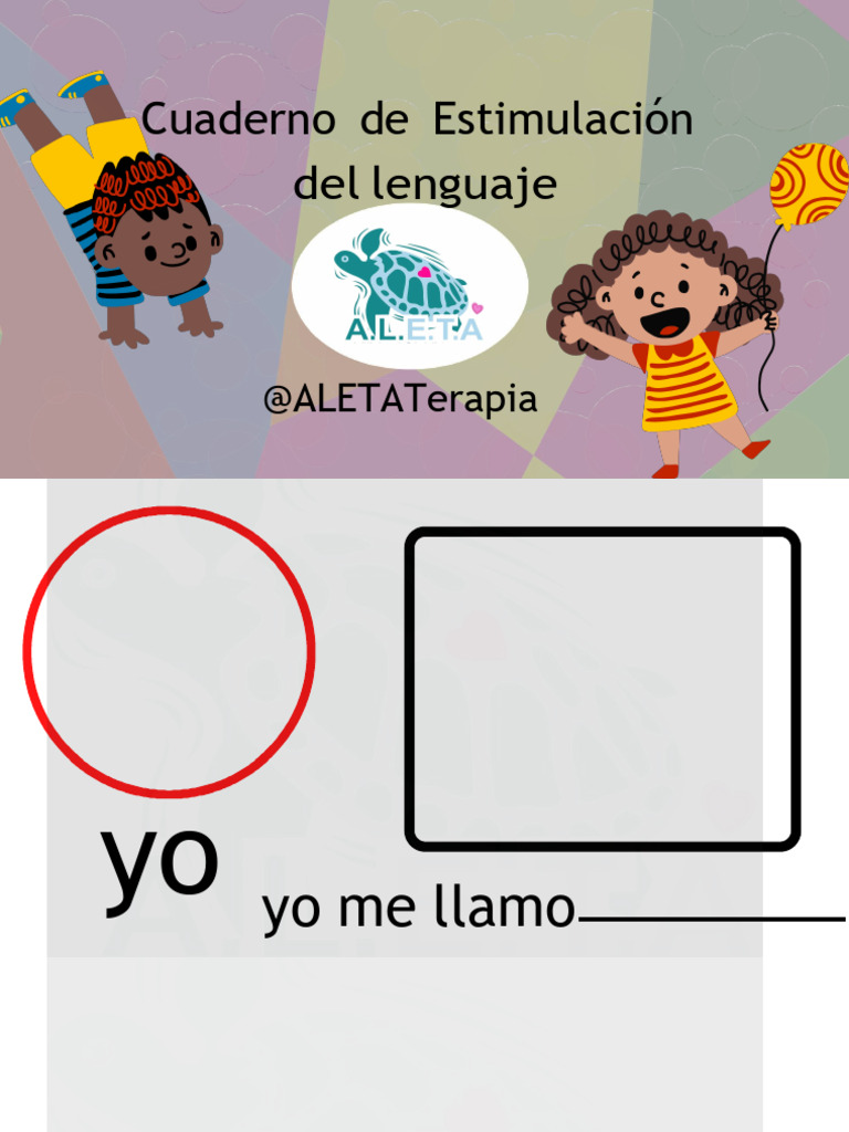 Cuaderno de Estimulación Del Lenguaje ALETA TERAPIA | PDF | Estilo de vida