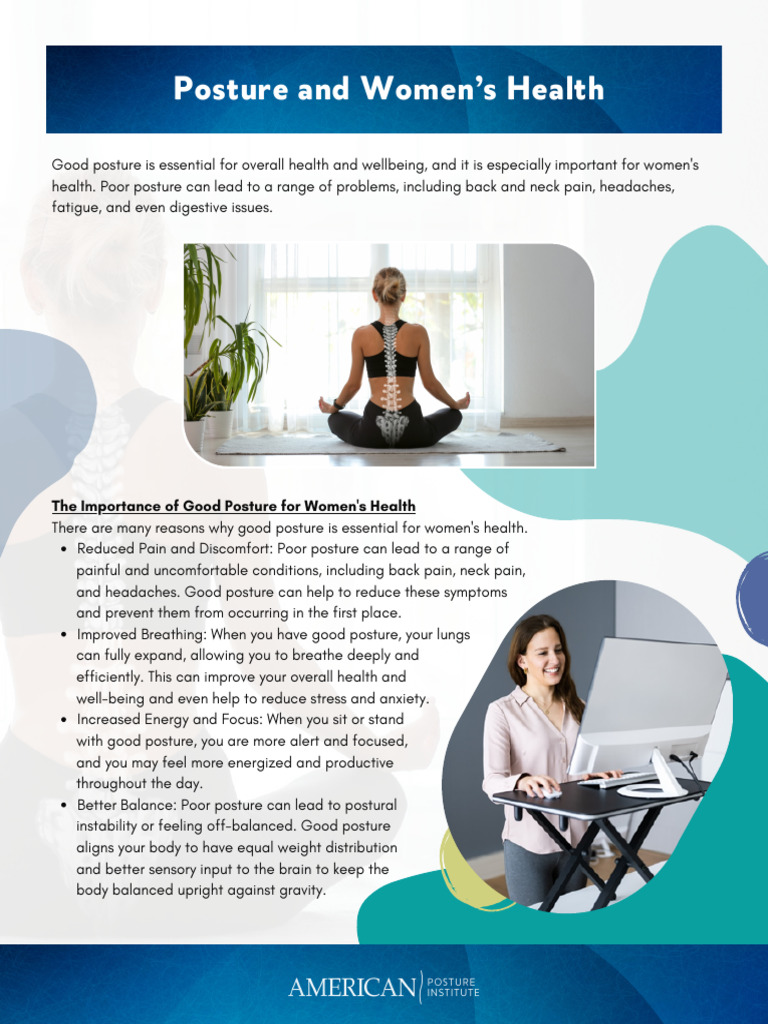 Benefits of Good Posture for Women | PDF | Physical Therapy | Fibromyalgia
