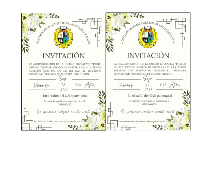 Invitaciones | PDF