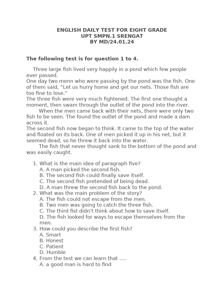 NARRATIVE TEST 2024 | PDF