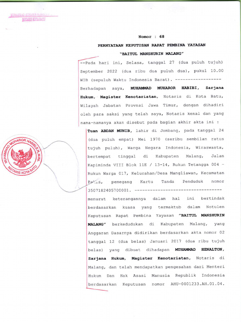 1B. Notaris-Yayasan bm22 | PDF