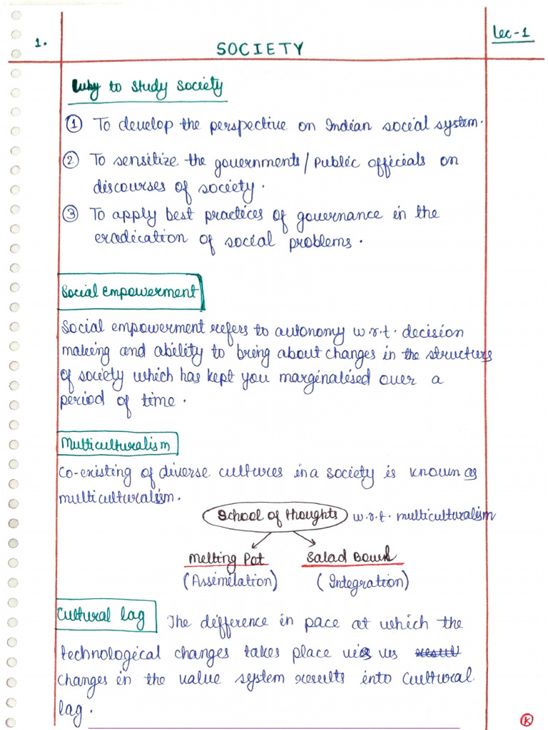 Society - Smriti Shah Ma'Am | PDF | Observation | Entertainment