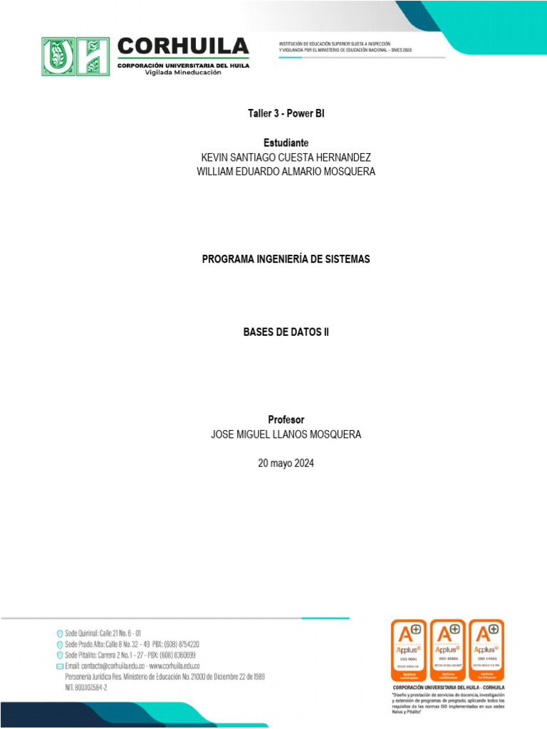 Taller 3 Power Bi Pdf
