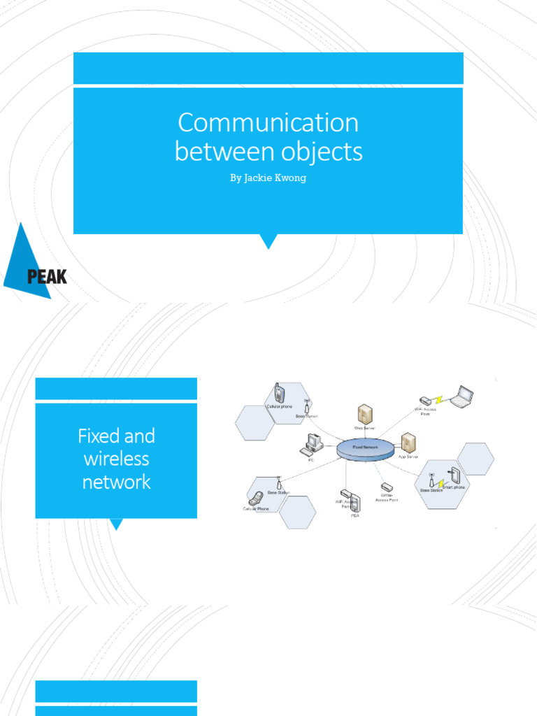 Communication Between Objects: by Jackie Kwong | PDF | Computer Network | Wi Fi