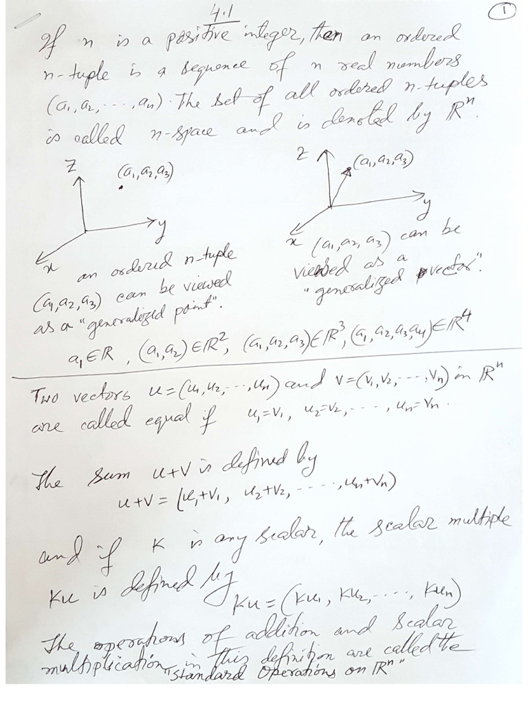 Euclidean Vector Space | PDF