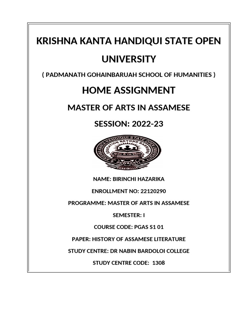 Kkhsou Front Page | PDF