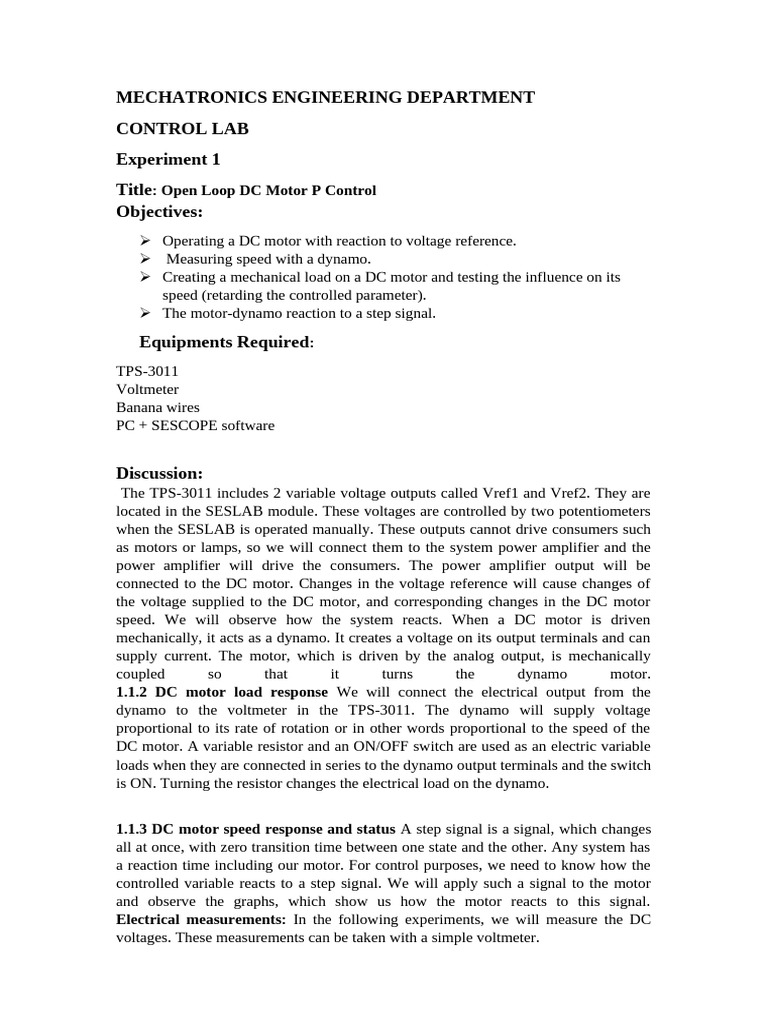 Control Lab Pdf Amplifier Voltage 