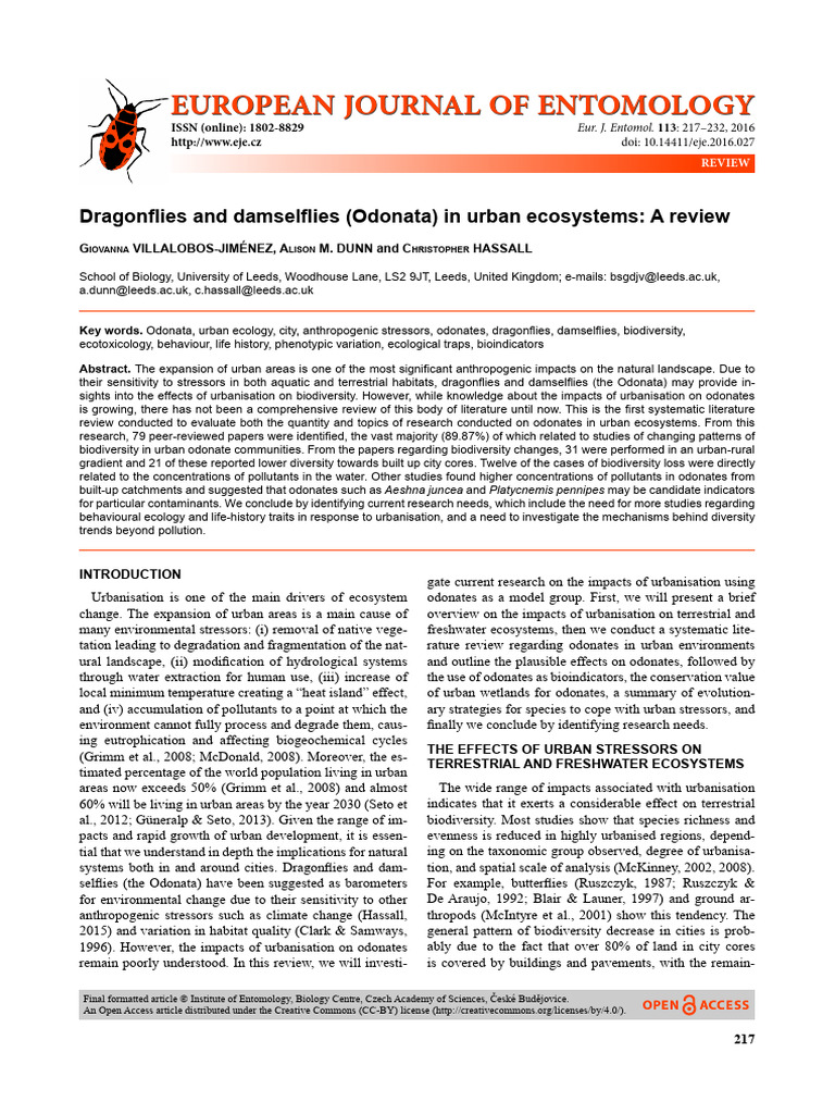 EJE - Eje 201601 0027 | PDF | Biodiversity | Urbanization