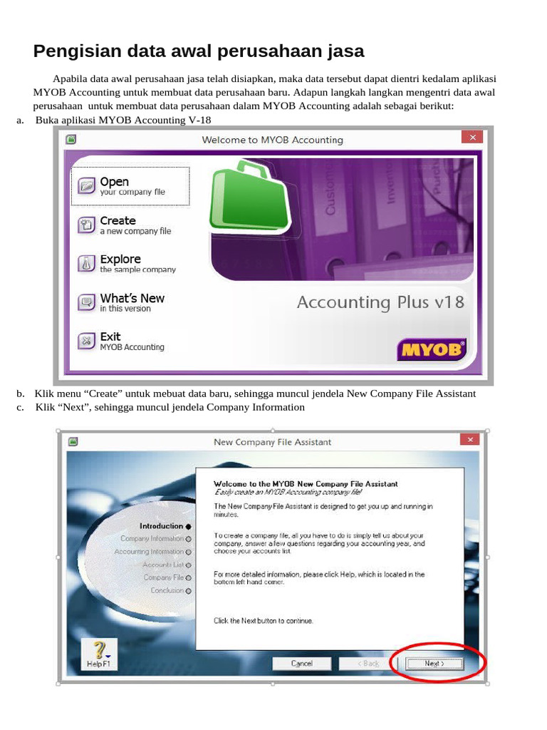 Pengisian Data Awal Perusahaan Jasa - XI AKL | PDF