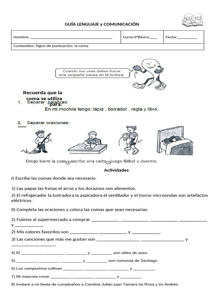 Guía Uso de La Coma 4básico | PDF