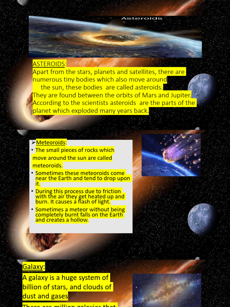 Asteroids and Meteoroids | PDF