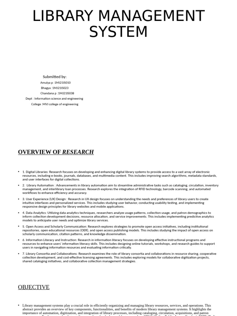 Library Management | PDF | Libraries | Internet Of Things