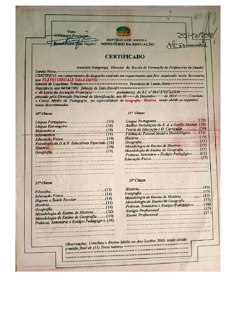 Certificado EFP | PDF