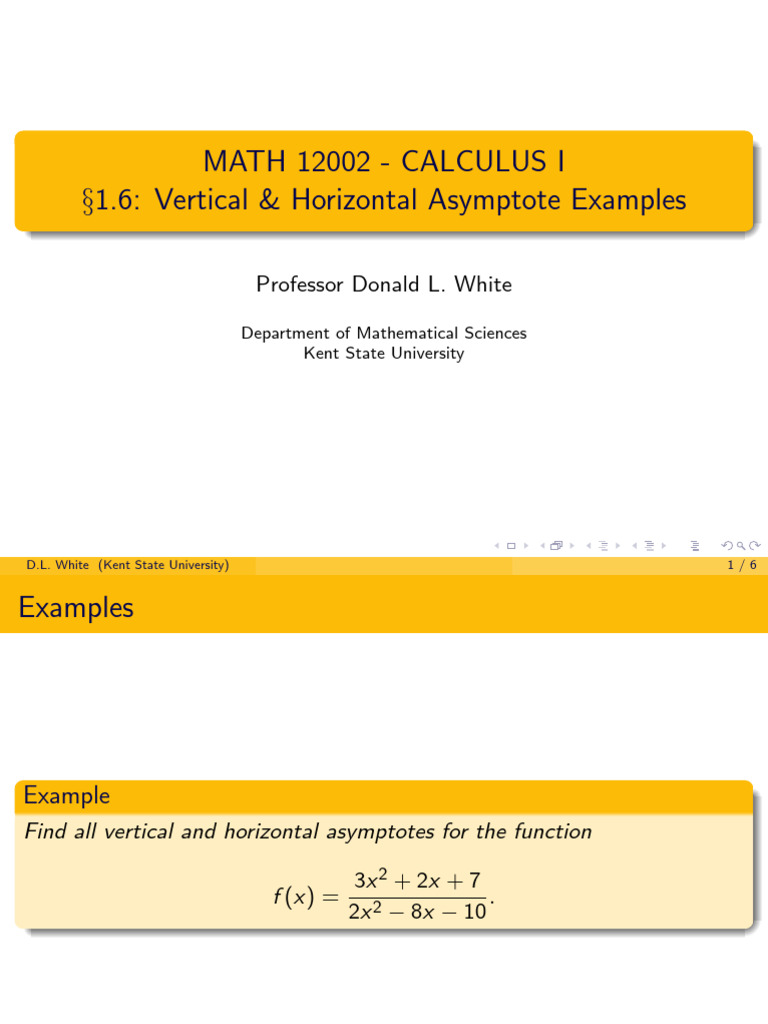 Lecture12 Slides | PDF | Asymptote | Mathematical Analysis