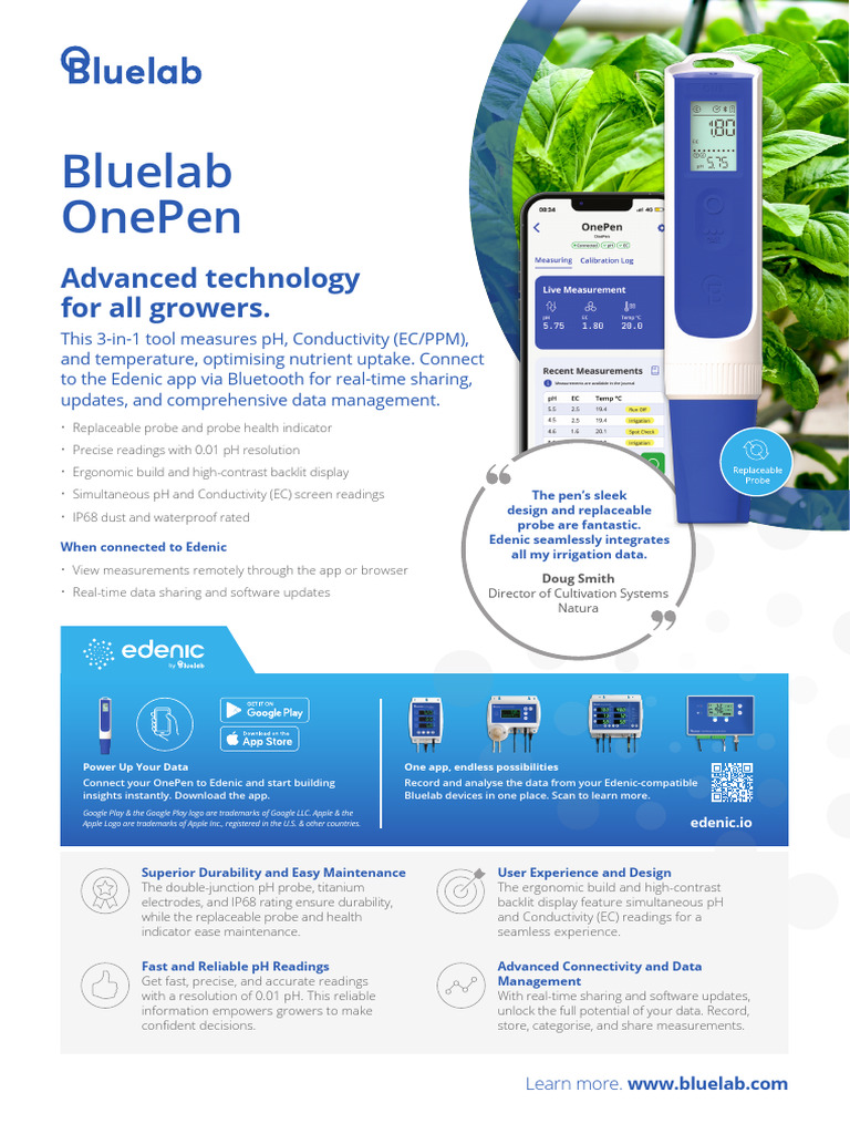 Bluelab OnePen | PDF | Ph | Google Play