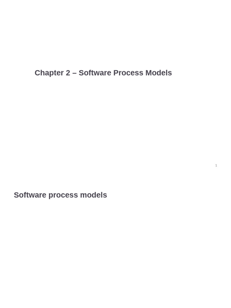 Software Process Models Overview | PDF | Agile Software Development ...