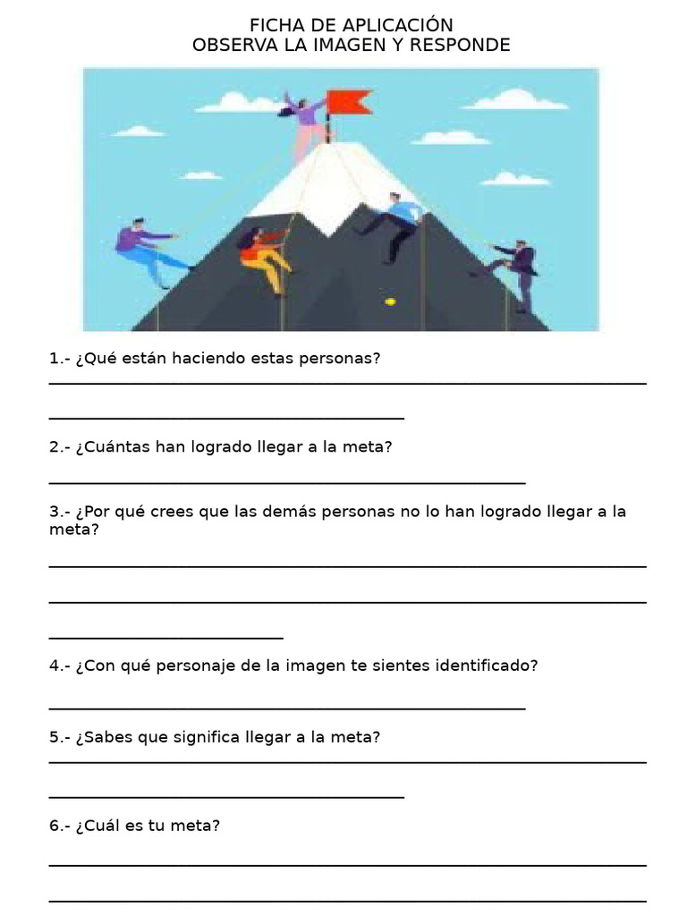 D2 Ficha PS de Aplicacion Mis Metas | PDF