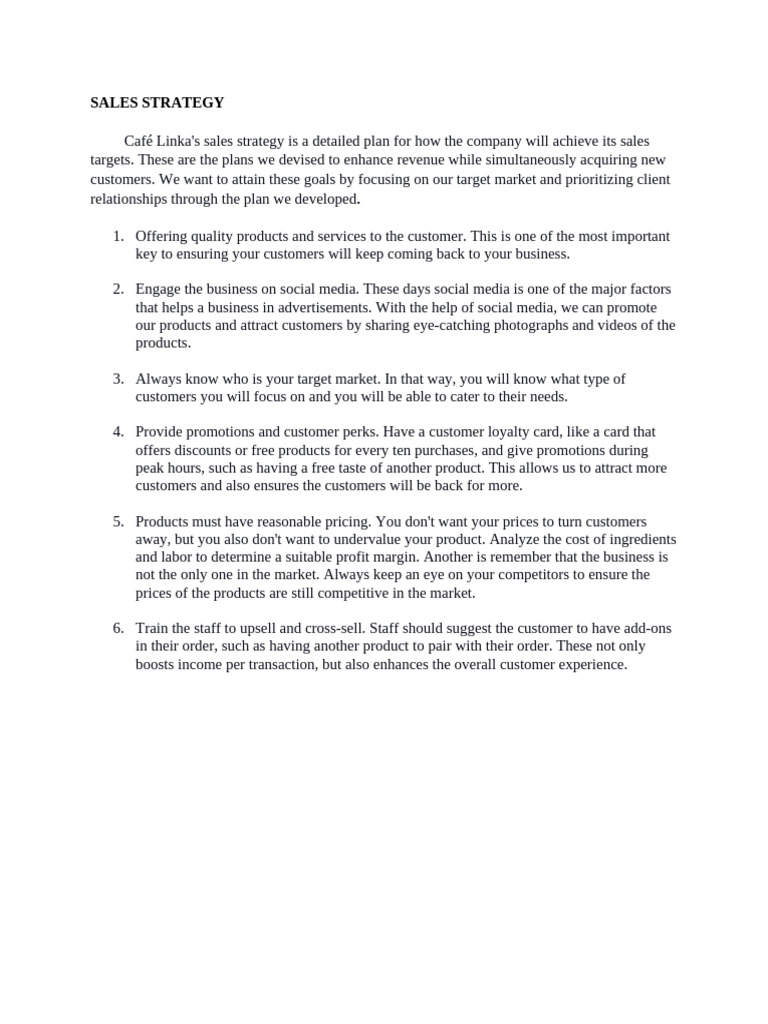 Sales Strategy | PDF | Business