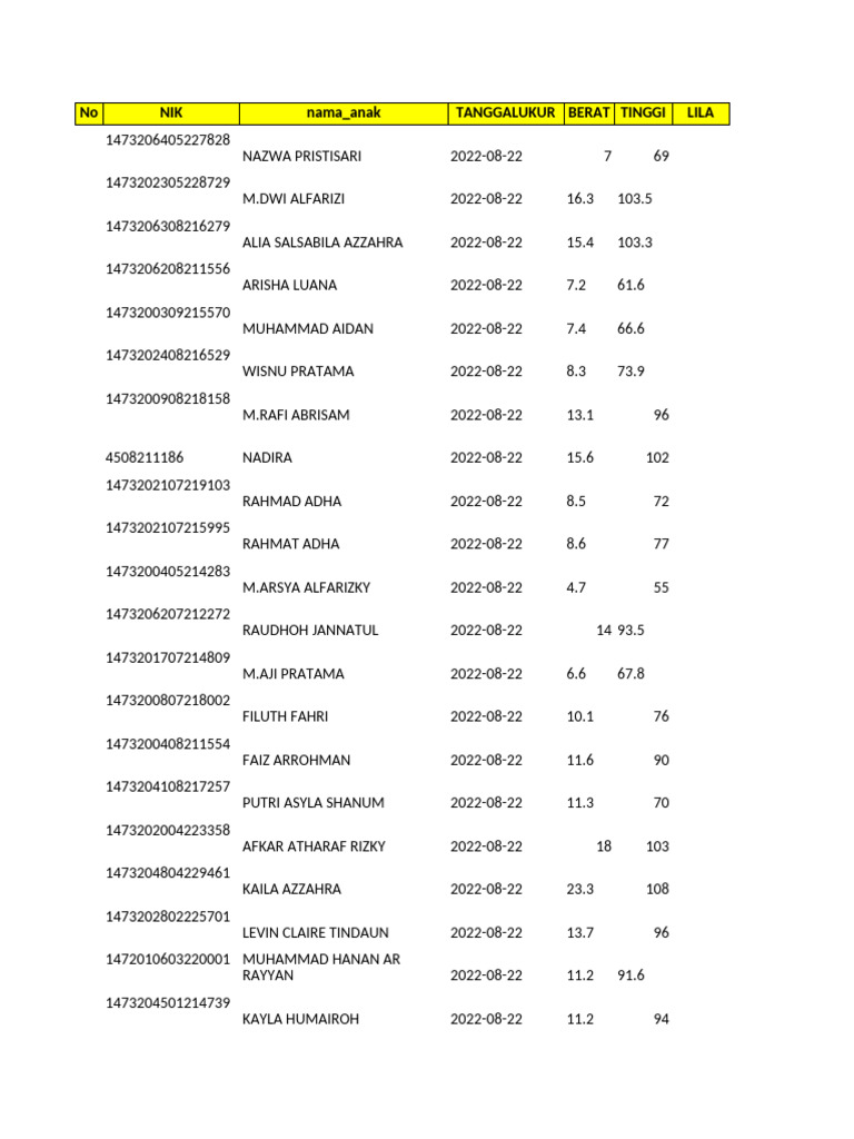 Contoh Format Ukur | PDF