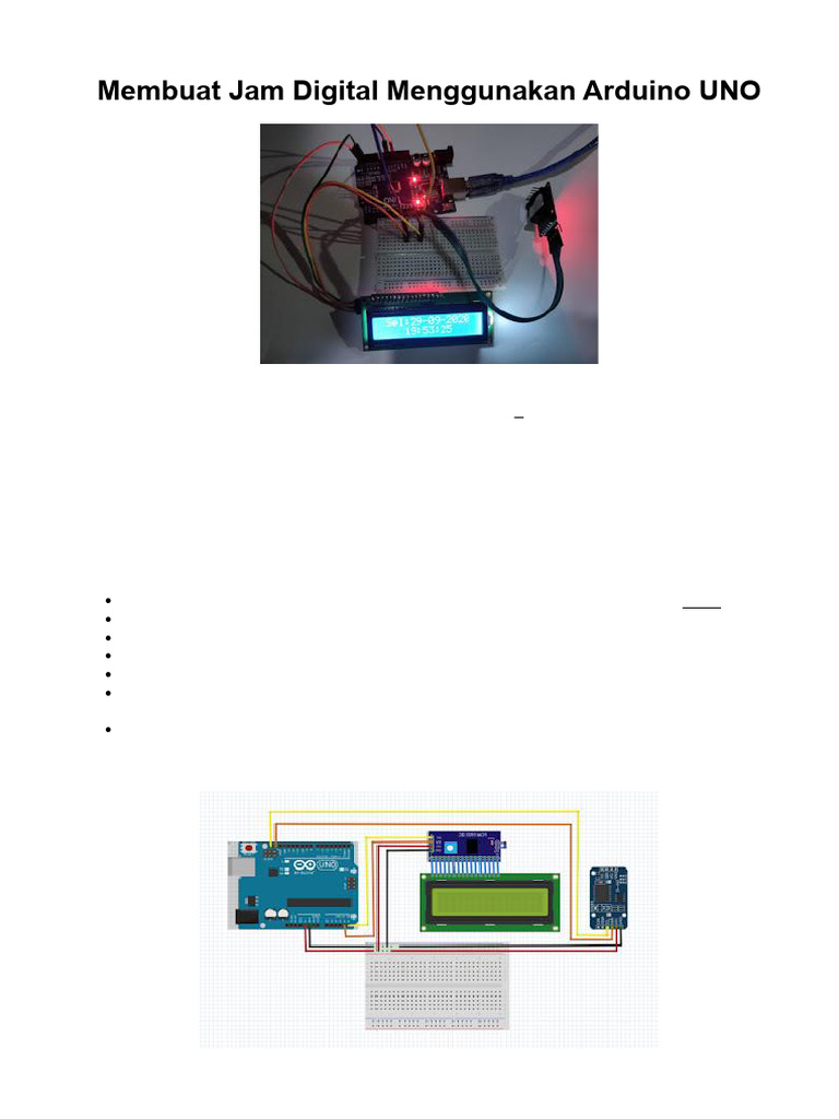 Membuat Jam Digital DG Arduino UNO | PDF | Metode & Bahan Ajar | Komputer