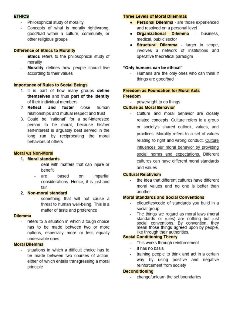 Ethics Pdf Morality Feeling
