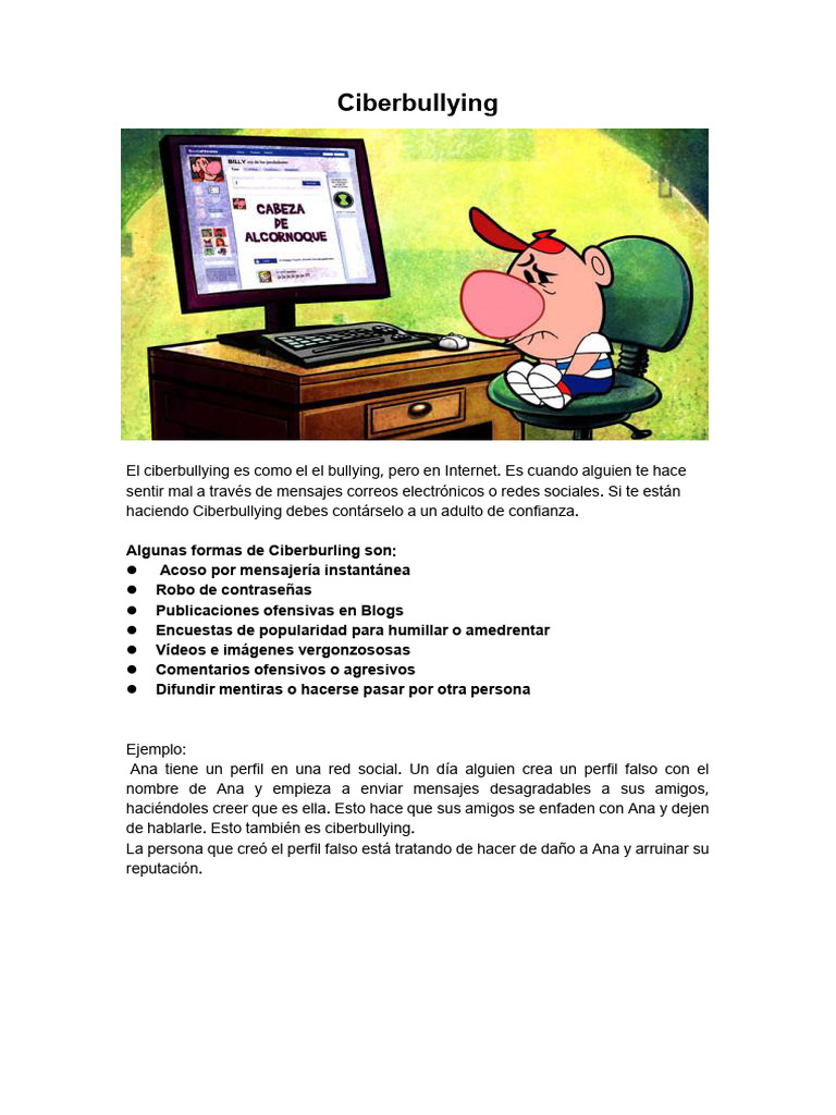 Qué es el ciberbullying y sus formas | PDF | Ciencias sociales