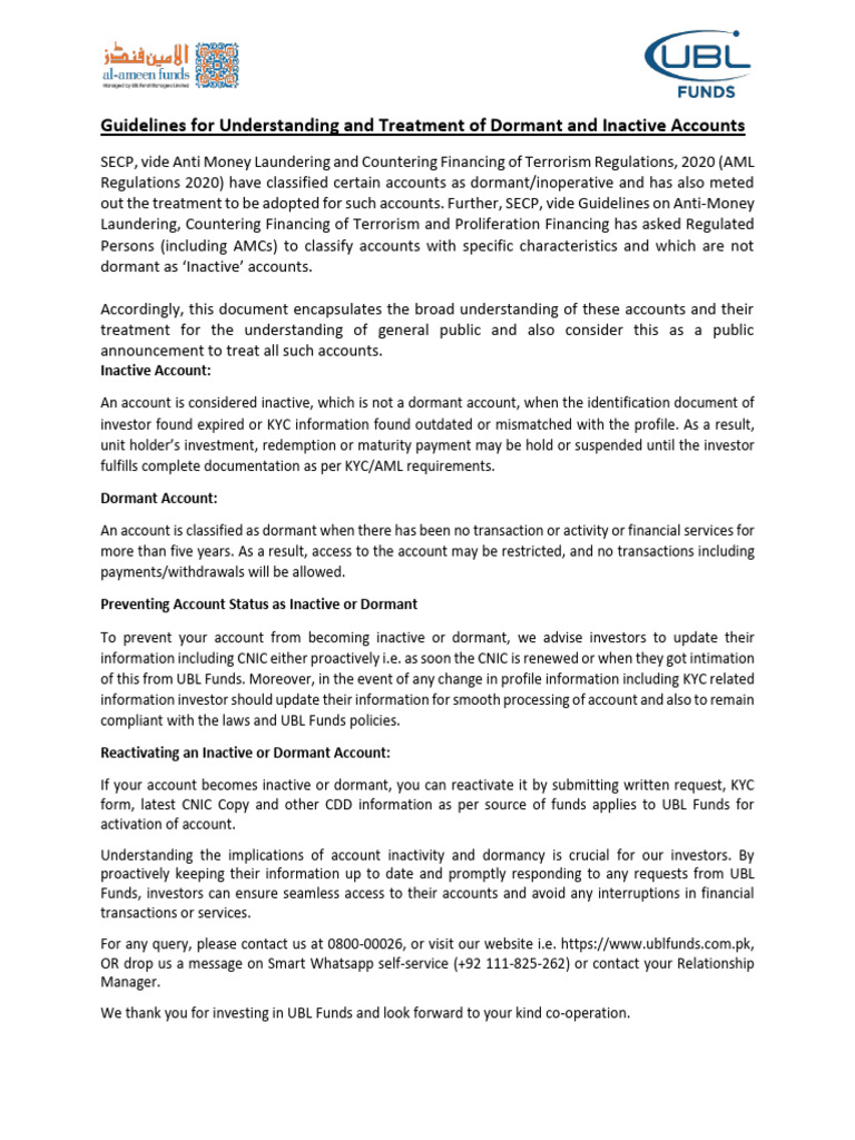 Guidelines for Understanding and Treatment of Dormant and Inactive ...