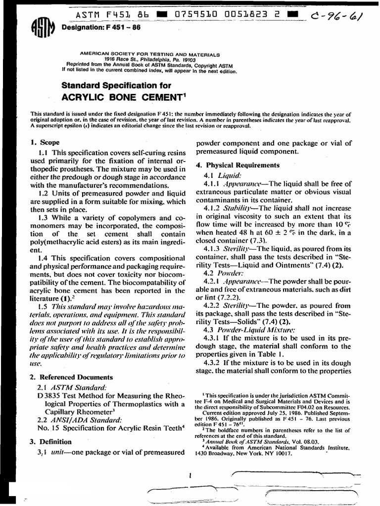 ASTM F451_1986 (2) | PDF | Strength Of Materials | Shear Stress